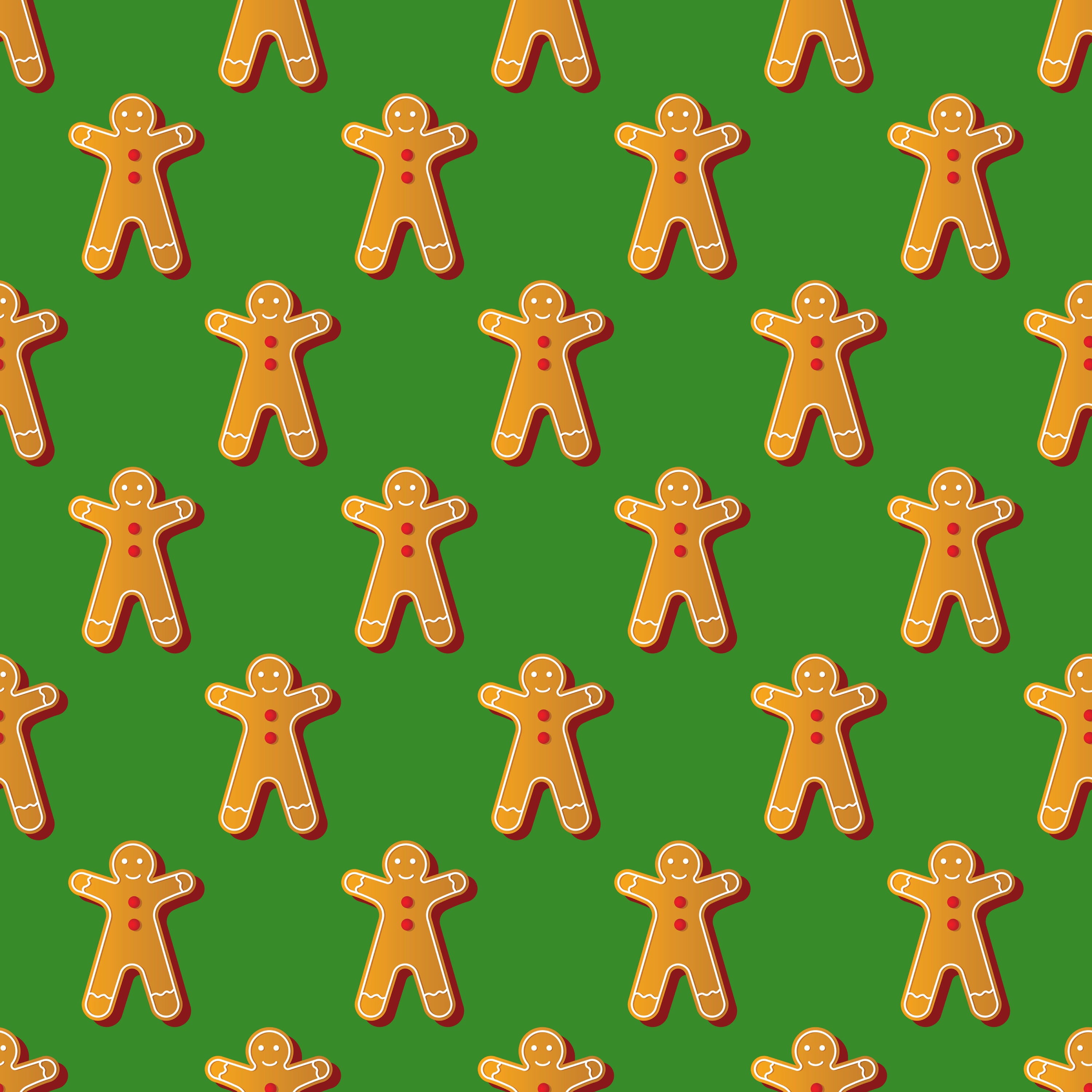 Gingerbread Digital Paper, Christmas Digital Paper, Snowman Paper ...