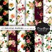 Watercolor Flower Digital Paper, Floral Digital Paper, Watercolor Roses ...