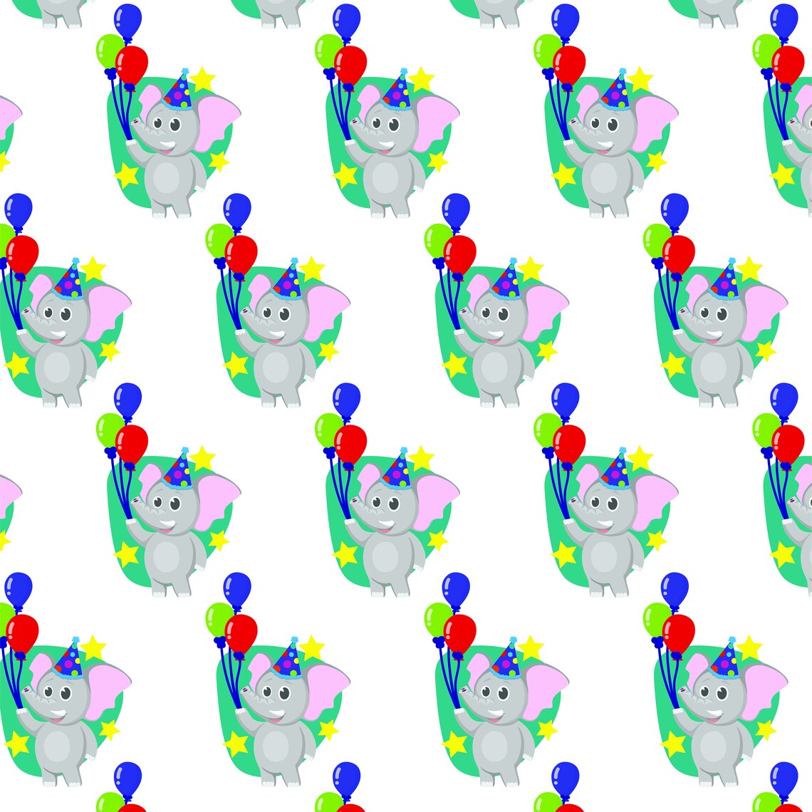 Baby Elephant Digital Paper, Baby Elephant Background, Baby Animal ...