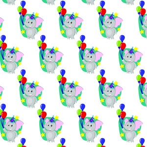 Baby Elephant Digital Paper, Baby Elephant Background, Baby Animal ...