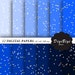 Blue Stars Digital Paper, 12 X 12, Solid Color, Navy Stars Digital ...