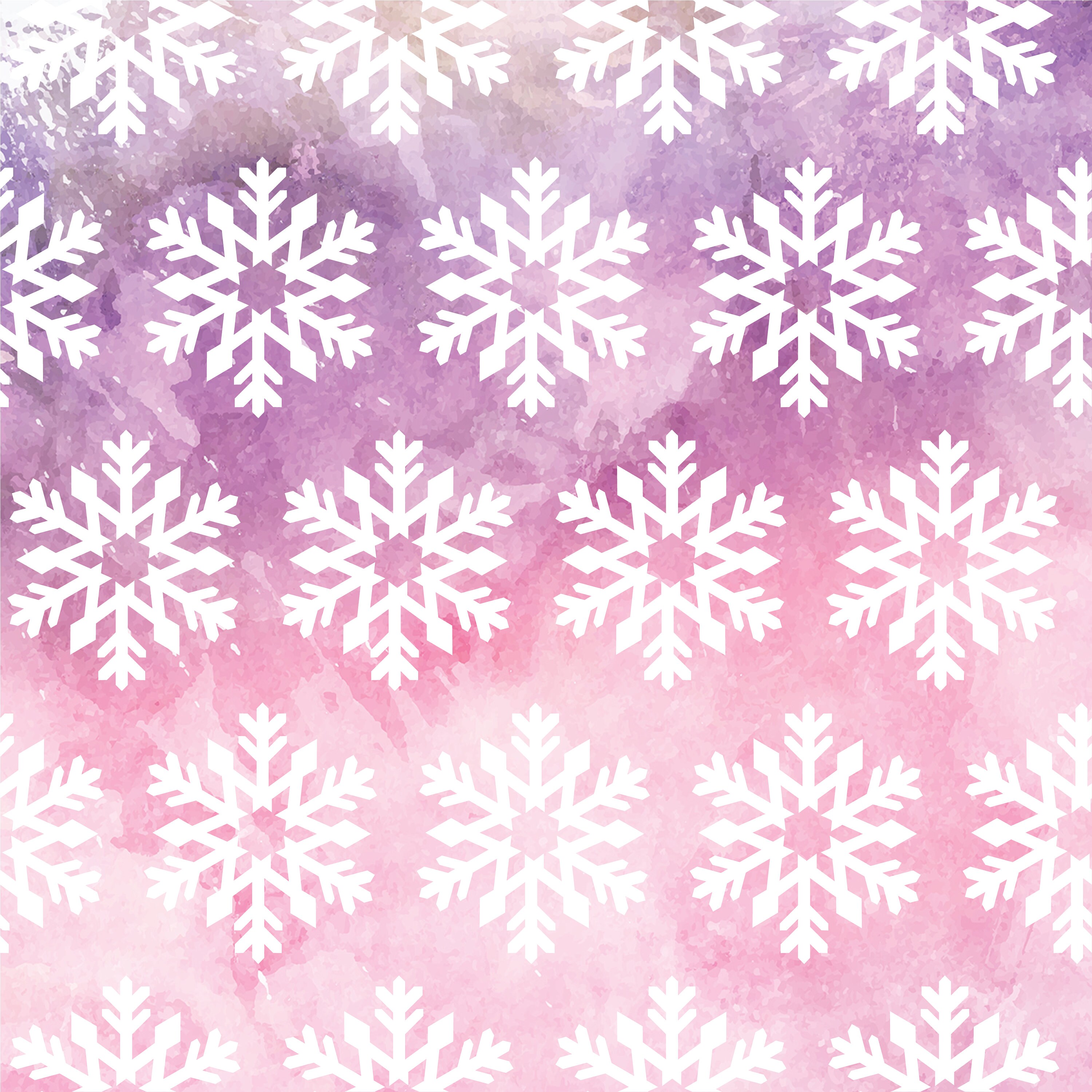 Snowflake Digital Paper, Christmas Digital Paper, Snowflake Patterns ...
