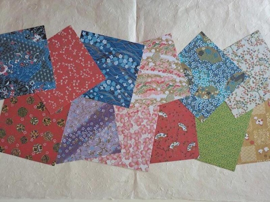 10x10cm Origami Paper - Japanese Chiyogami Patterned Sheets - Etsy