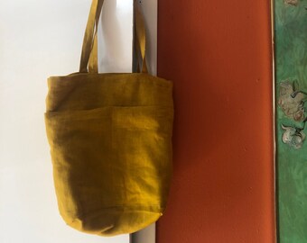Linen Tote Bag - Etsy