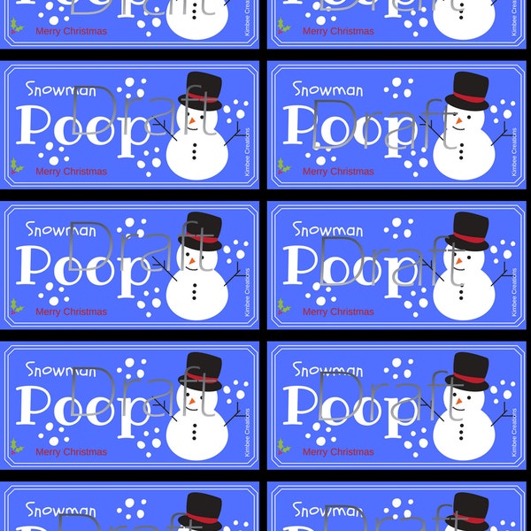 Snowman Poop Bag Topper - Etsy