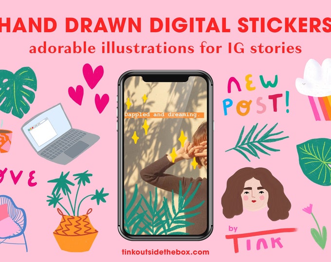 Instagram Story Stickers LIFESTYLE CLIP ART, Instagram Stickers ...