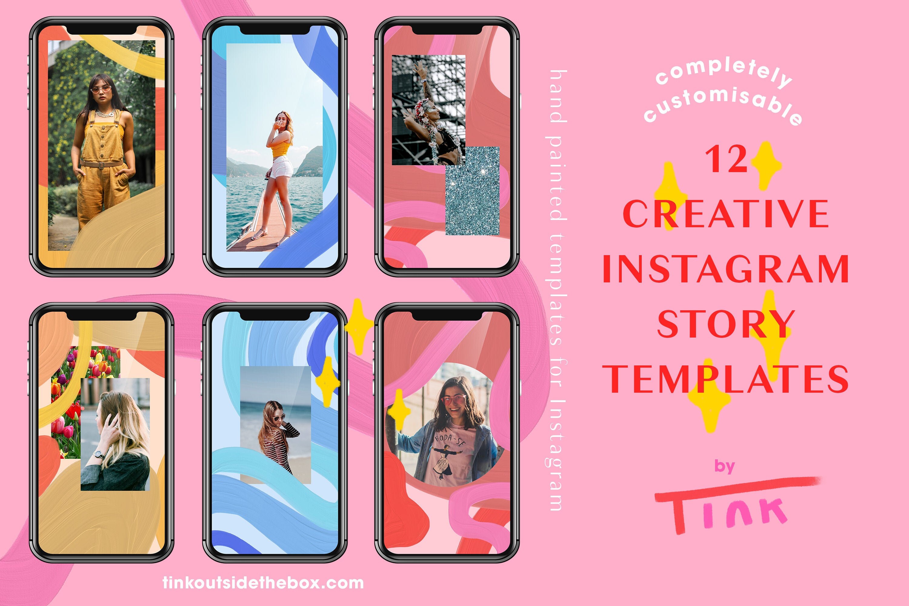 Creative Instagram Story Templates Completely Customisable - Etsy