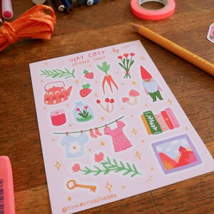 Cozy Fall Sticker Sheet Planner Stickers Aesthetic Stickers - Etsy