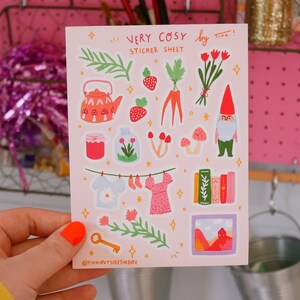 Cozy Fall Sticker Sheet Planner Stickers Aesthetic Stickers - Etsy