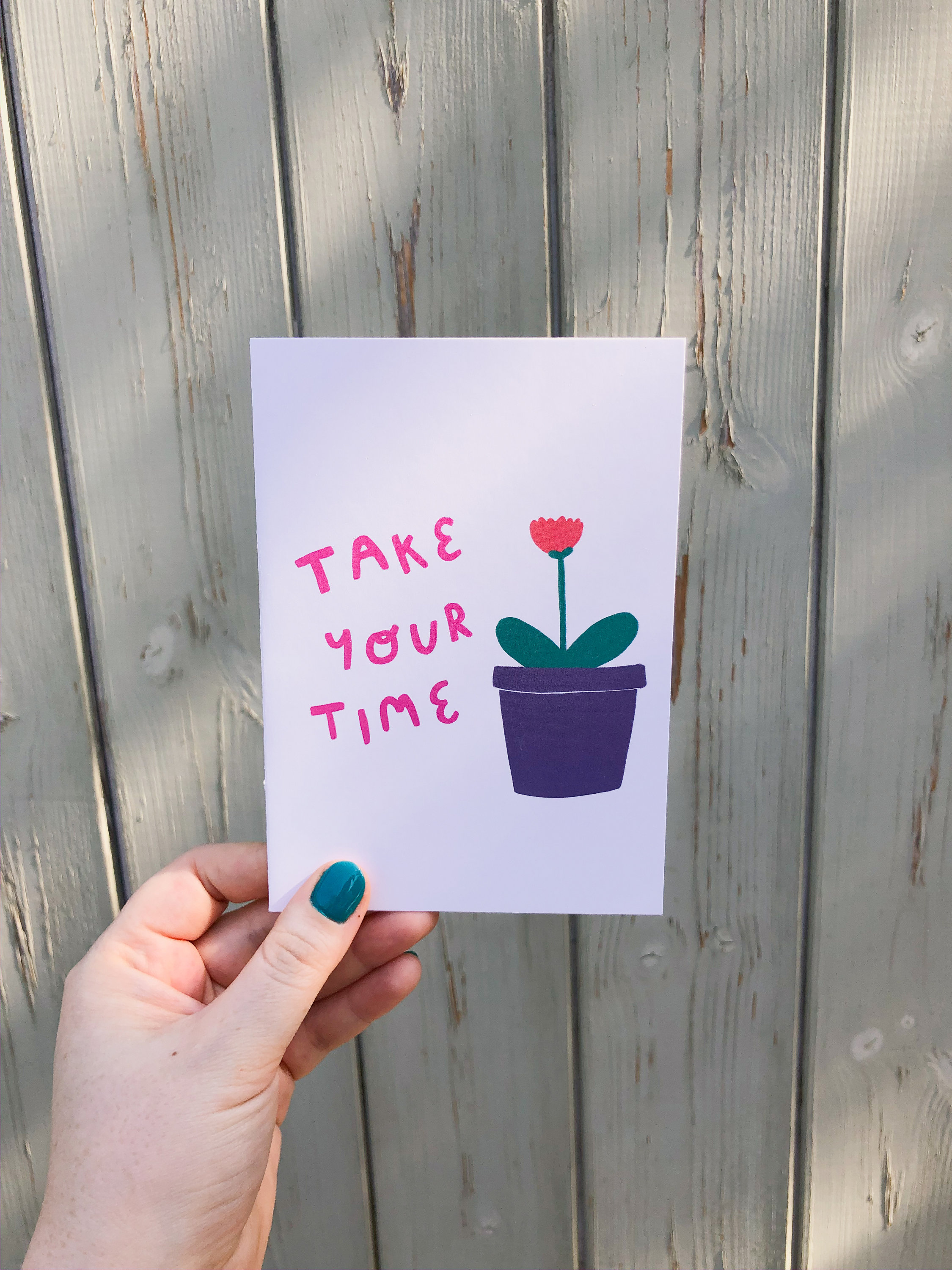 Take Your Time Greetings Card Condolences Card Mental Health - Etsy