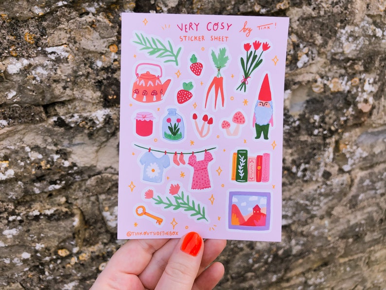 Cozy Fall Sticker Sheet Planner Stickers Aesthetic Stickers - Etsy