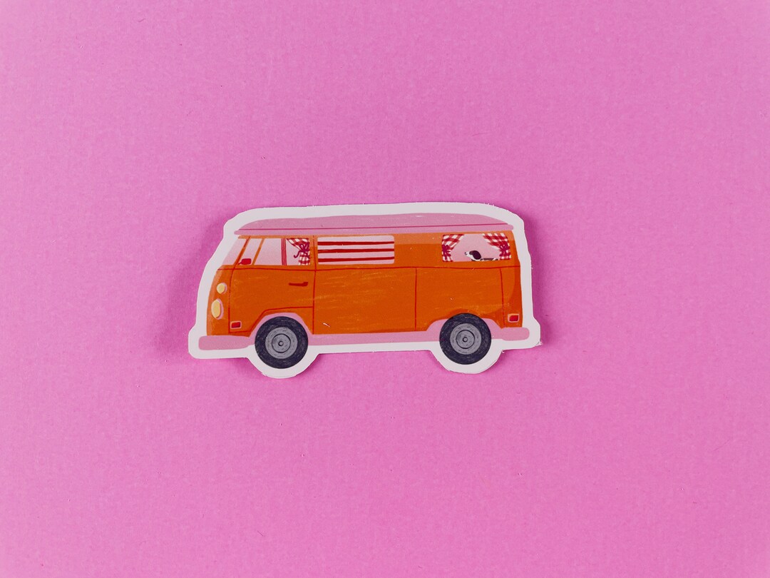 Cute Campervan Sticker, Van Life, Travel Gift - Etsy