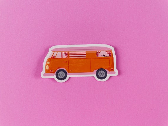 Cute Campervan Sticker Van Life Travel Gift - Etsy