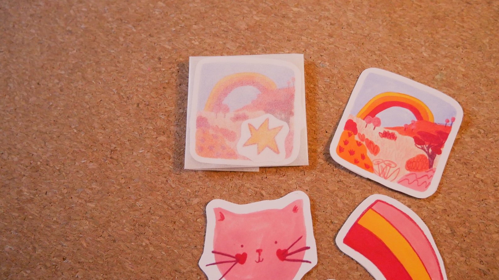 Rainbow Sticker Pack Matte Vinyl Sticker Pack Hydroflask | Etsy