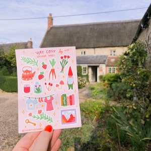 Cozy Fall Sticker Sheet Planner Stickers Aesthetic Stickers - Etsy