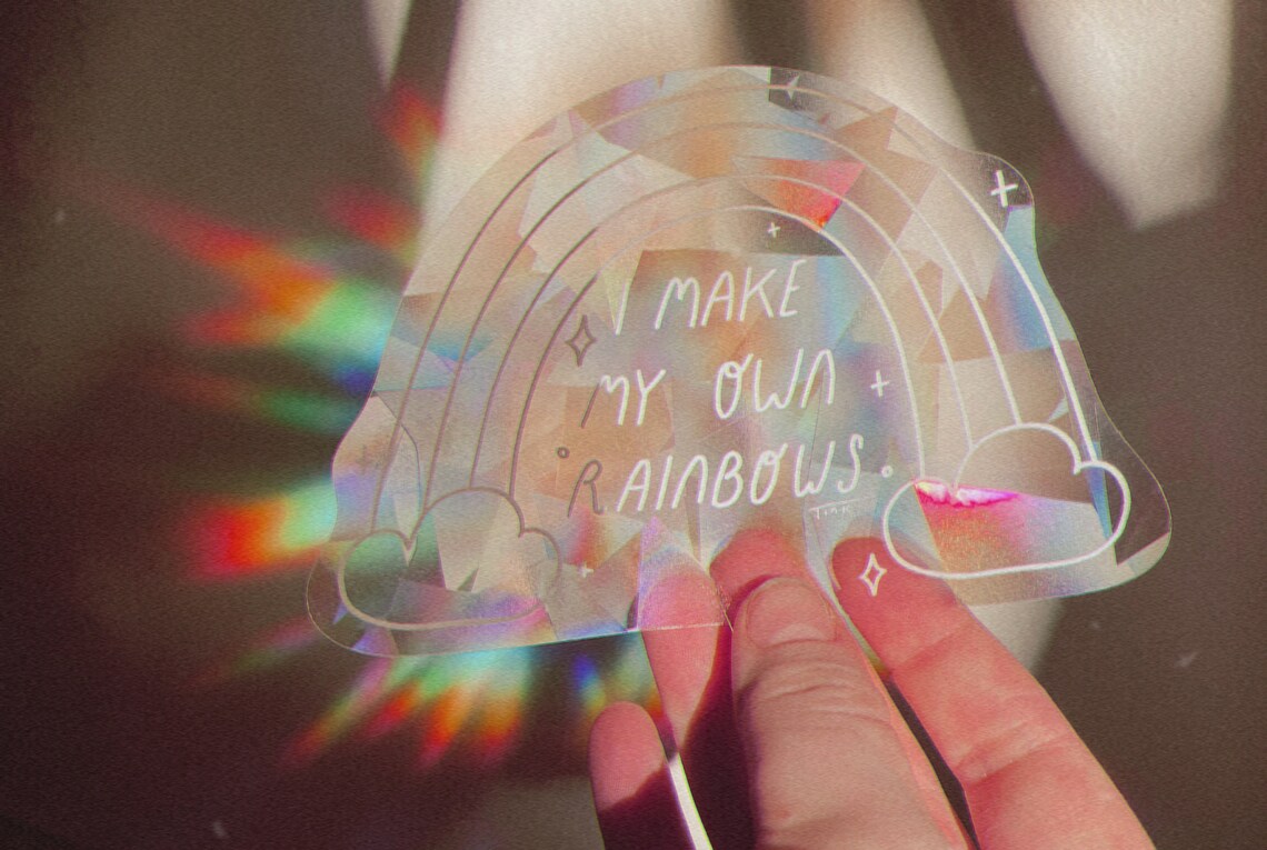 I Make My Own Rainbows Window Decal Rainbow Maker Sticker | Etsy