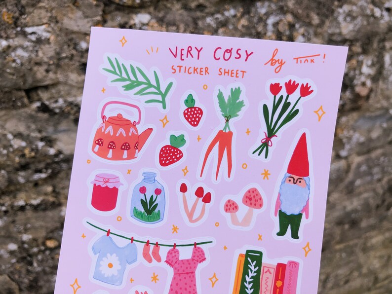 Cozy Fall Sticker Sheet Planner Stickers Aesthetic Stickers - Etsy