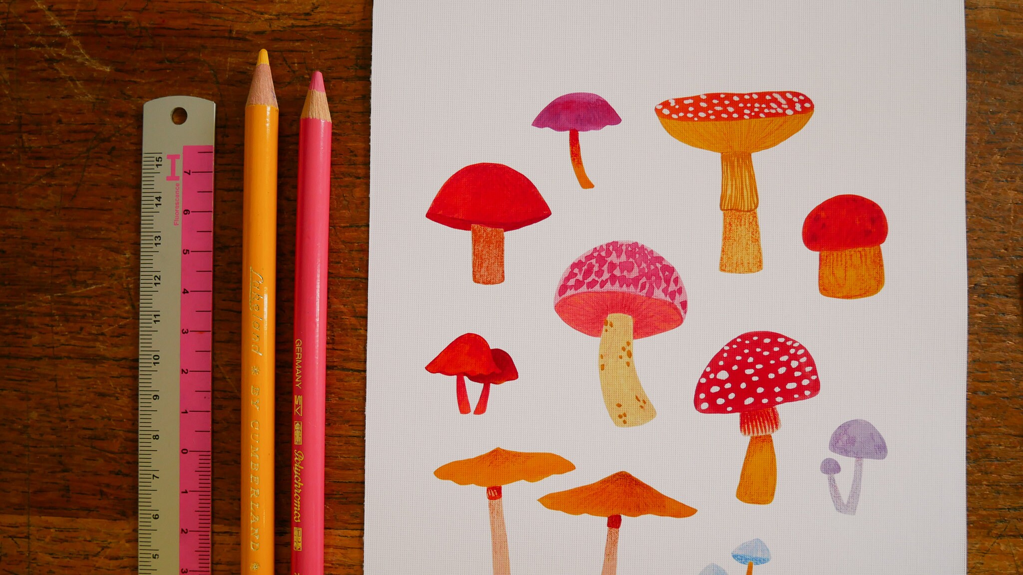 Group of Mushrooms Print Fall Decor Cottagecore Farmhouse | Etsy