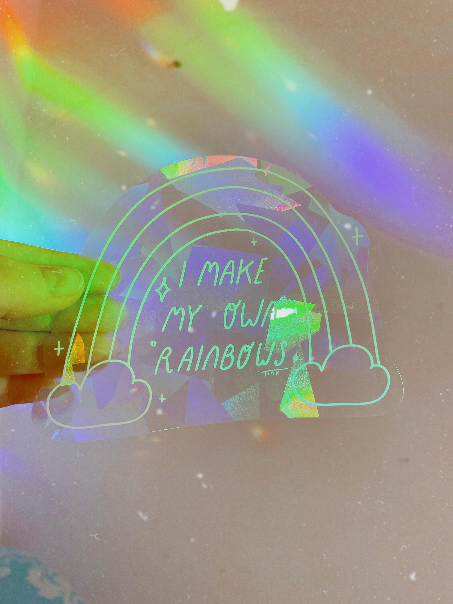 I Make My Own Rainbows Window Decal Rainbow Maker Sticker - Etsy