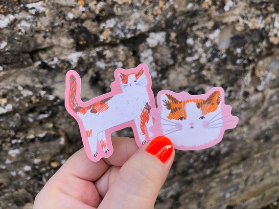 Betty the Cat Sticker Pack Cat Lover Gift Cute Stickers Cat | Etsy