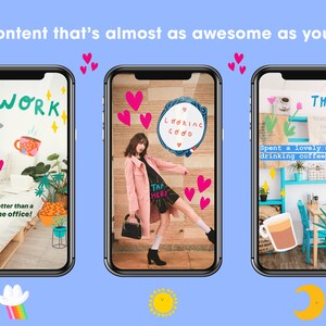 Hand Drawn Social Media Stickers, Illustrated Digital Sticker Pack ...