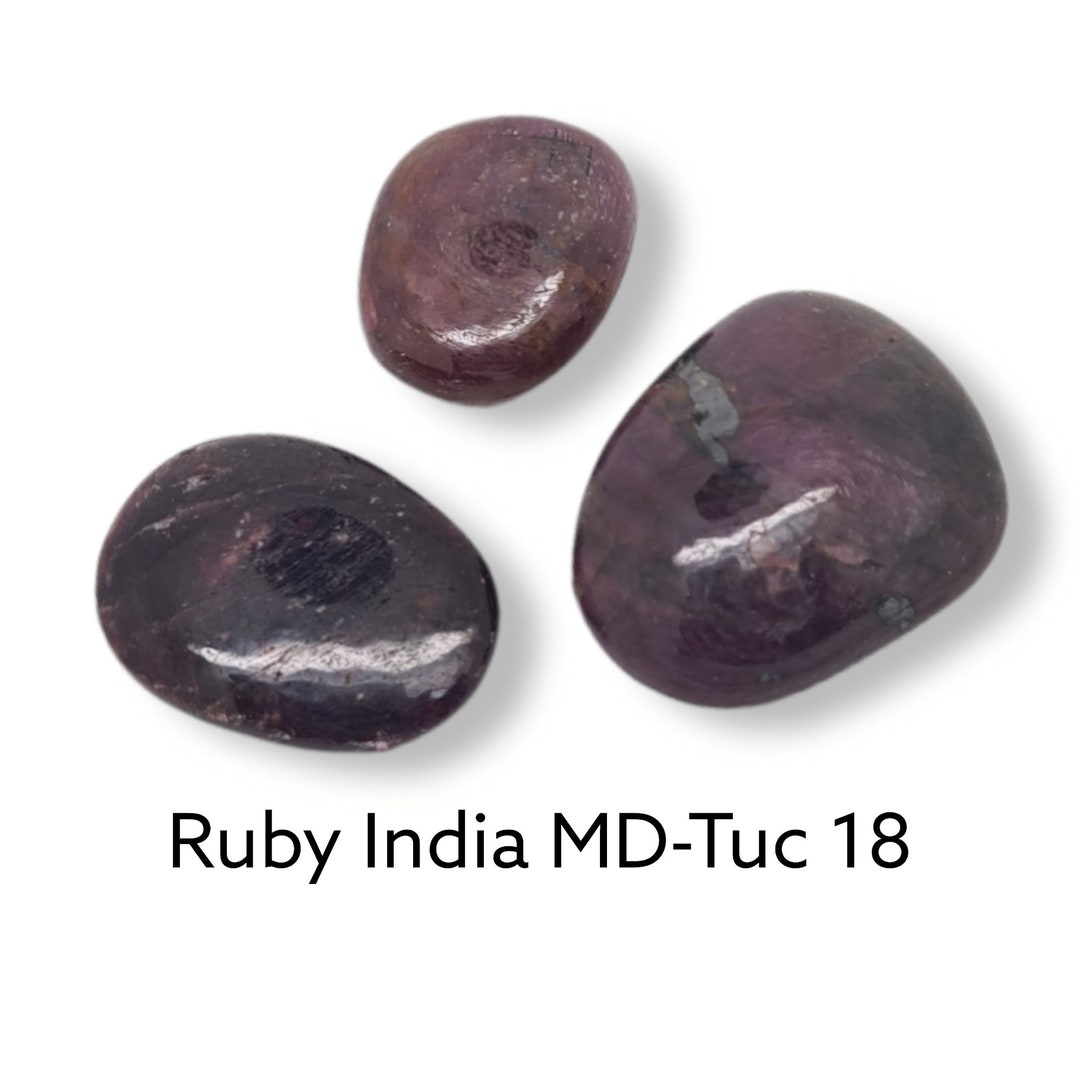 Ruby Natural Ruby Tumblestone Crystal India - Etsy UK