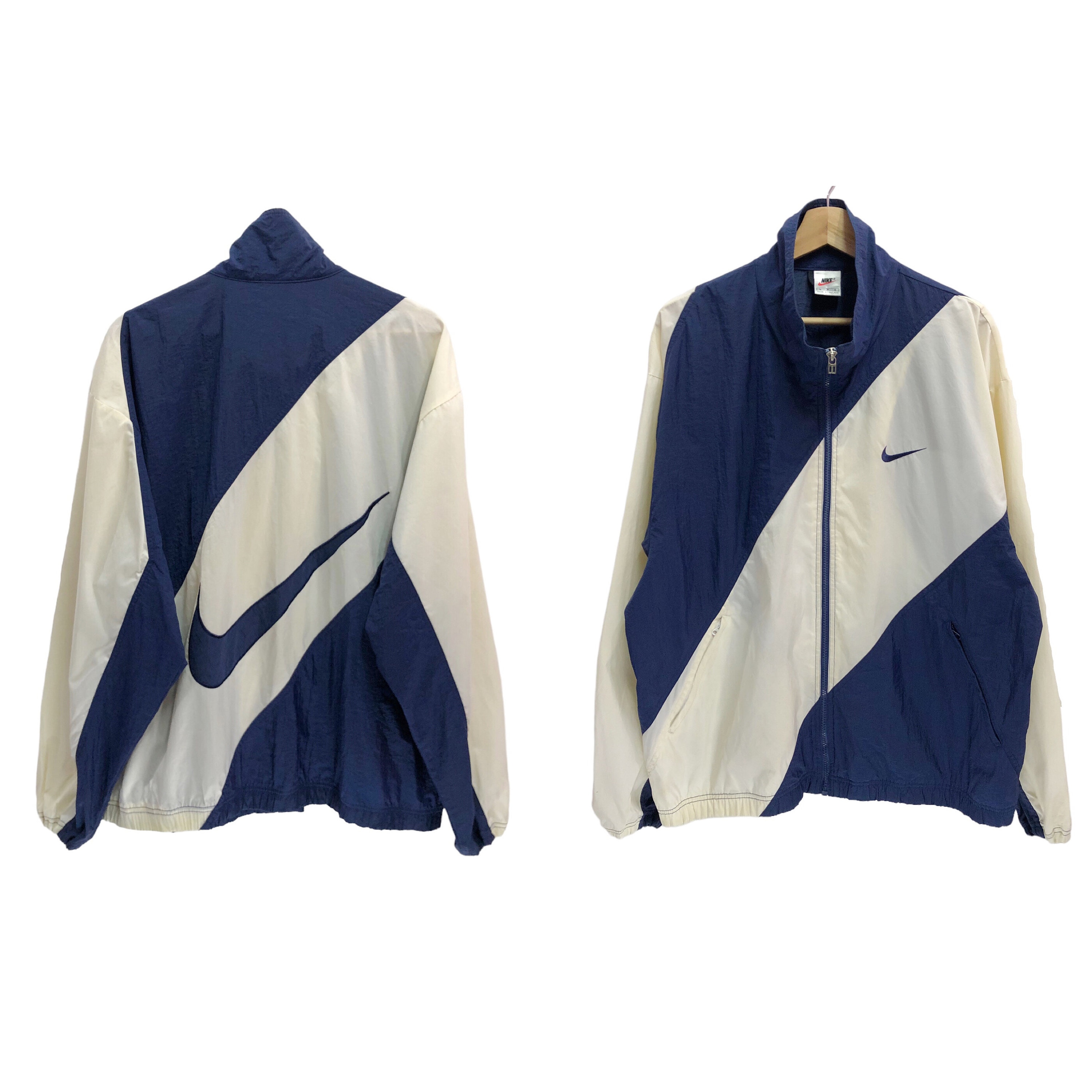 Nike Big Logo Embroidery Jacket Windbreaker Vintage 90s - Etsy