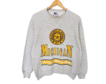 Vintage University of Michigan Sweatshirt Jumper Pullover Sweater - Etsy