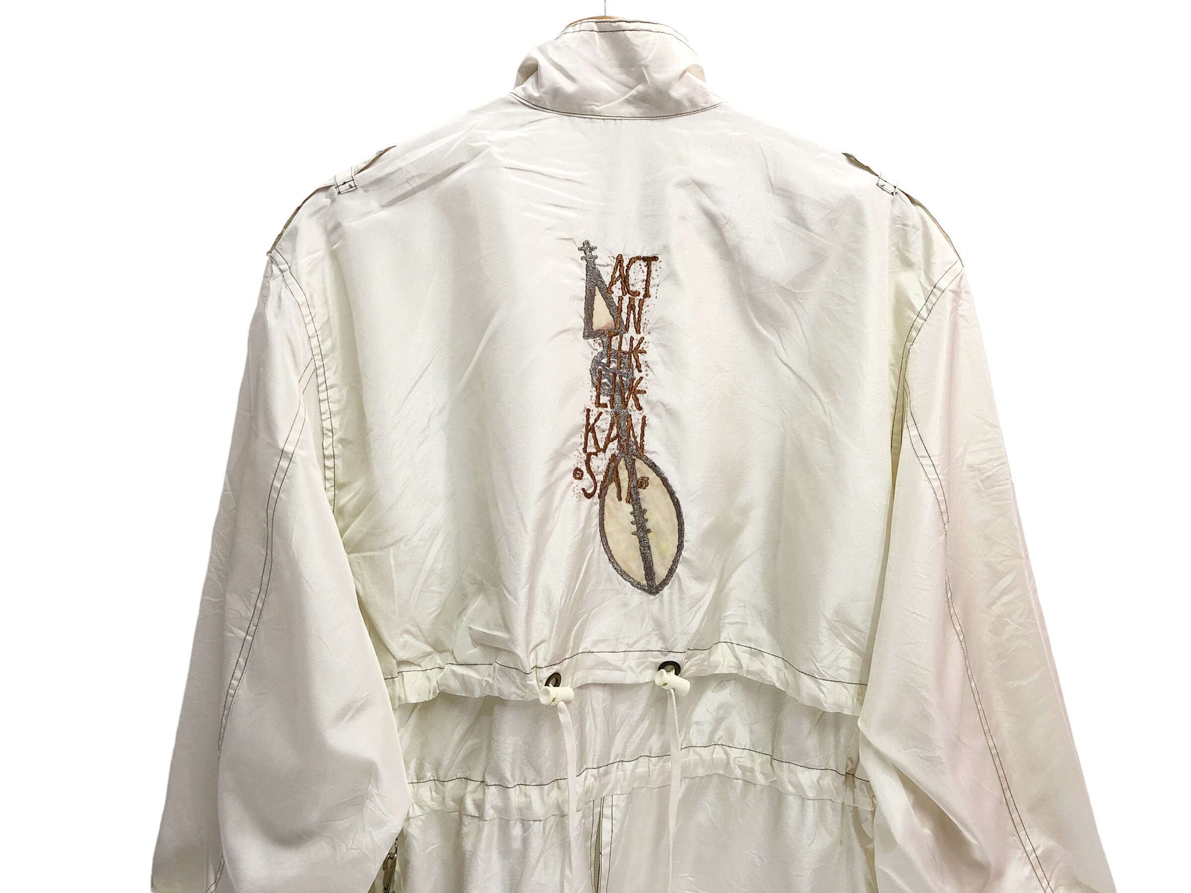 Rare Kansai O2 Japanese Designer Spellout Embroidery Kansai Yamamoto ...