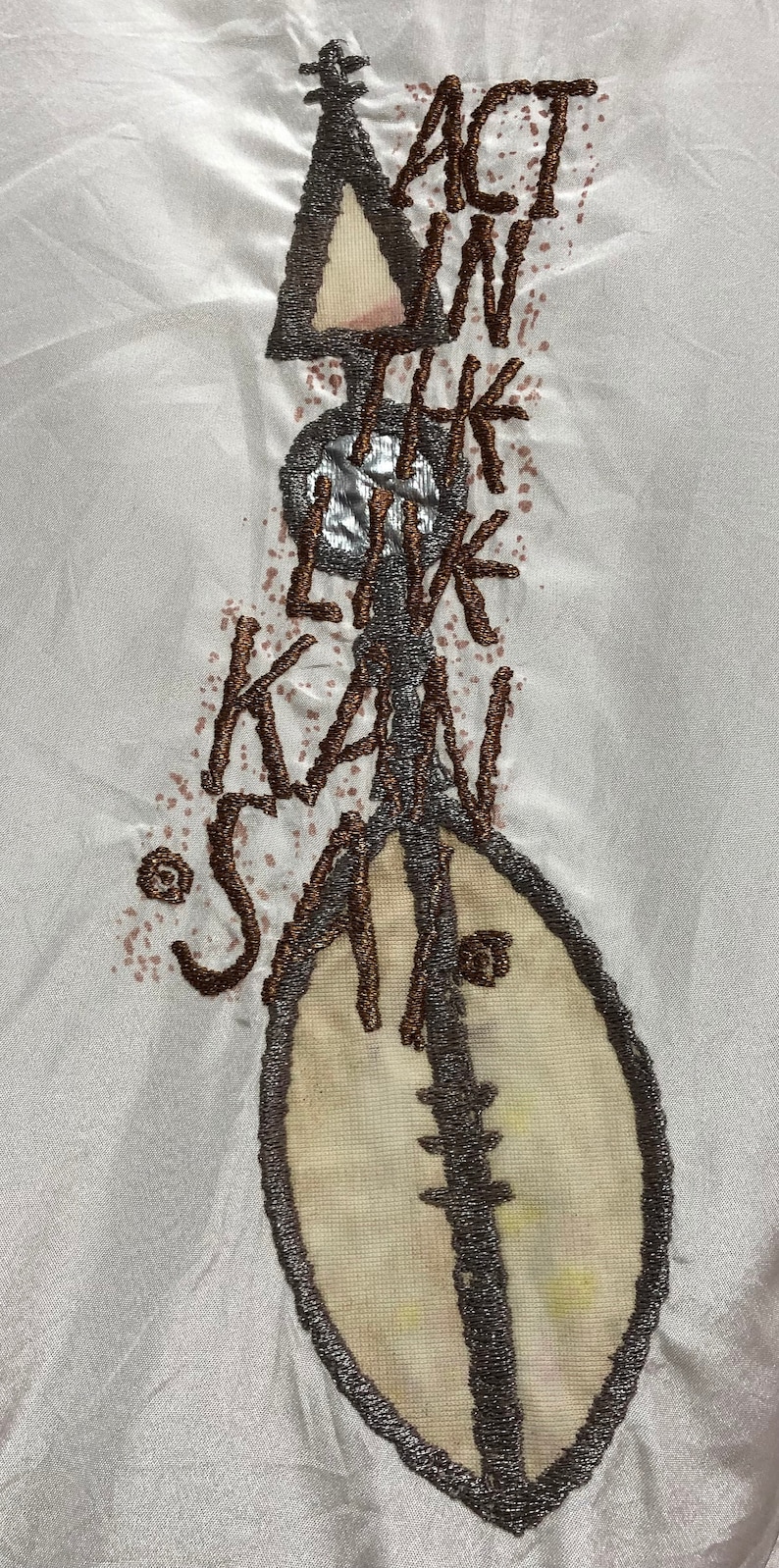 Rare Kansai O2 Japanese Designer Spellout Embroidery Kansai Yamamoto ...