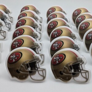24 San Francisco 49ers NFL Football Cupcake Rings Toppers Free Shipping ...