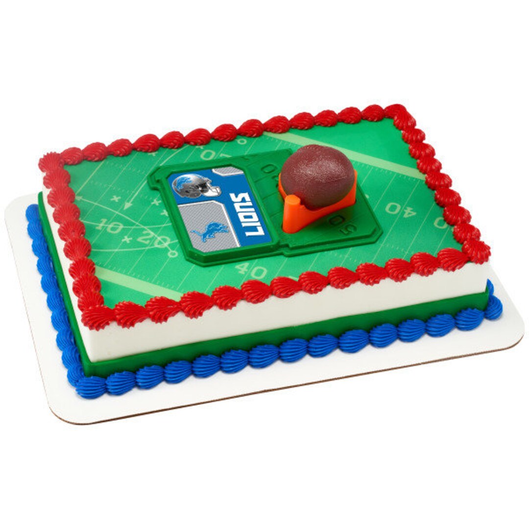 Detroit Lions Football Cake Topper Decoration Party Supplies - Etsy