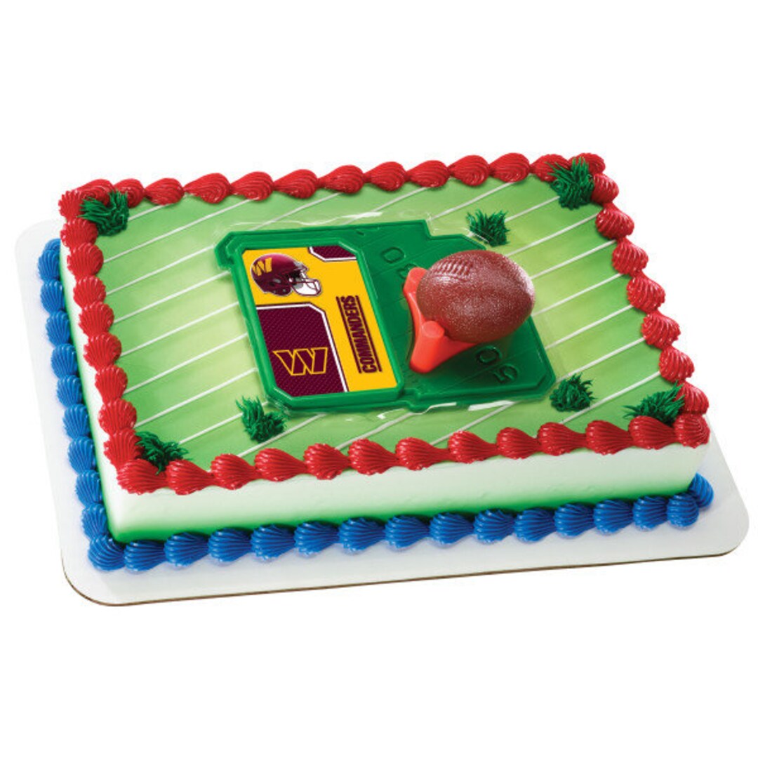 Washington Commanders Football Cake Topper Decoration Party Supplies - Etsy
