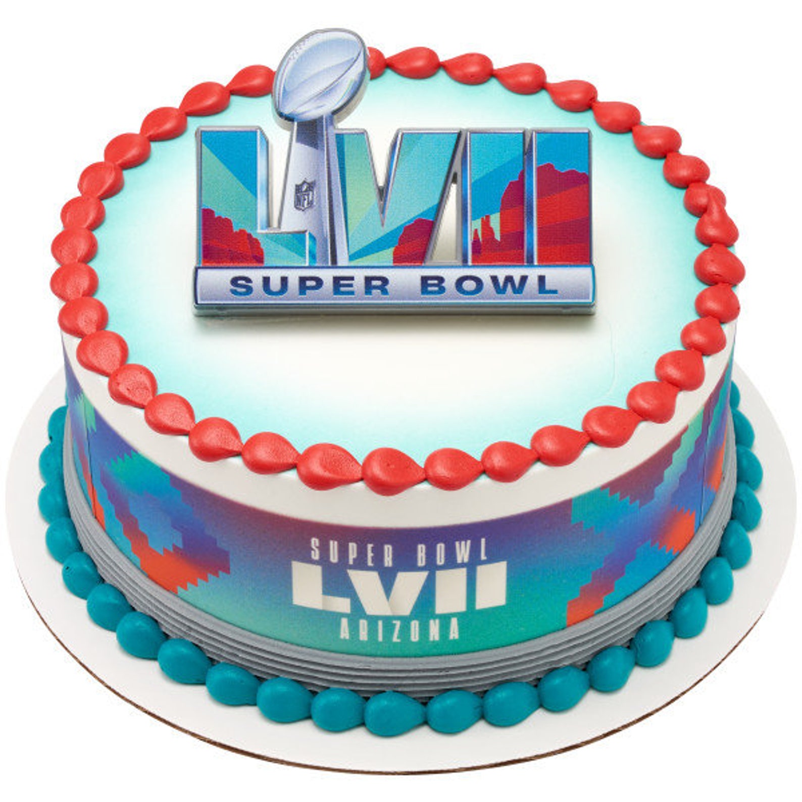 New Superbowl Super Bowl LVII Football Cake Layon Topper Decoration - Etsy