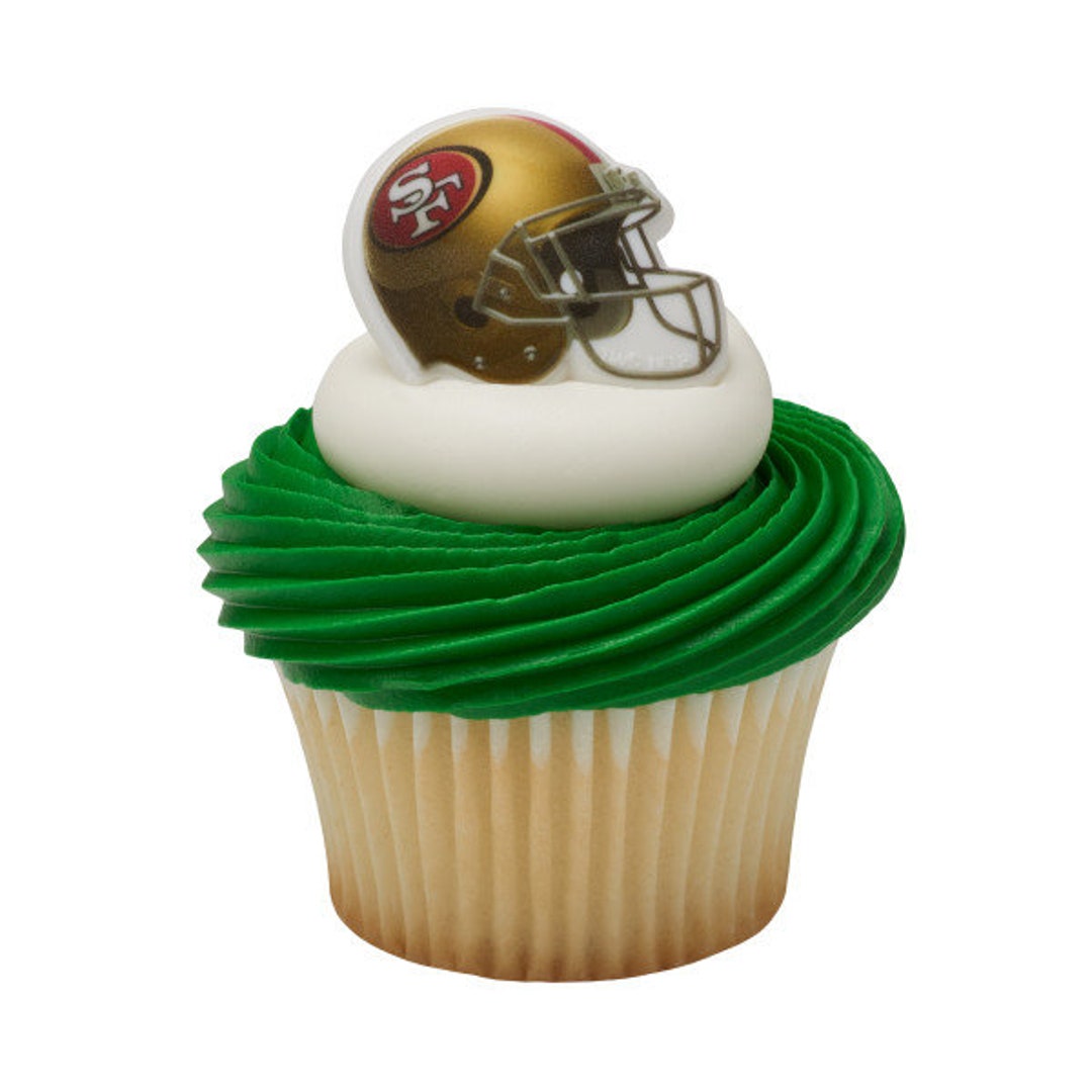 24 San Francisco 49ers NFL Football Cupcake Rings Toppers - Etsy