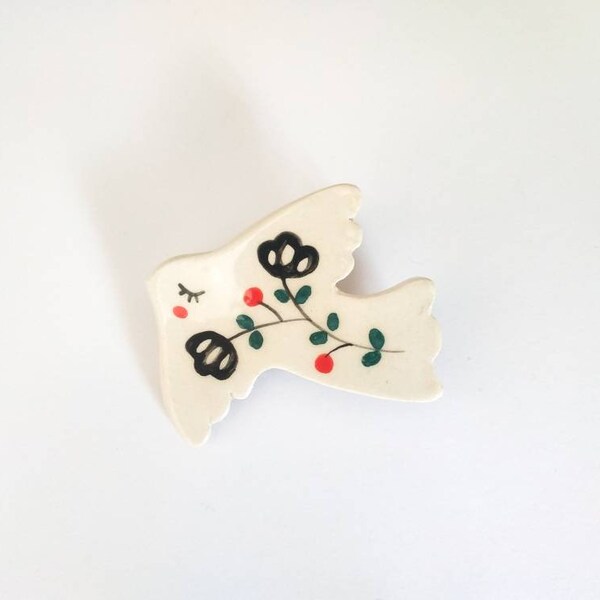 Ceramic Brooch - Etsy