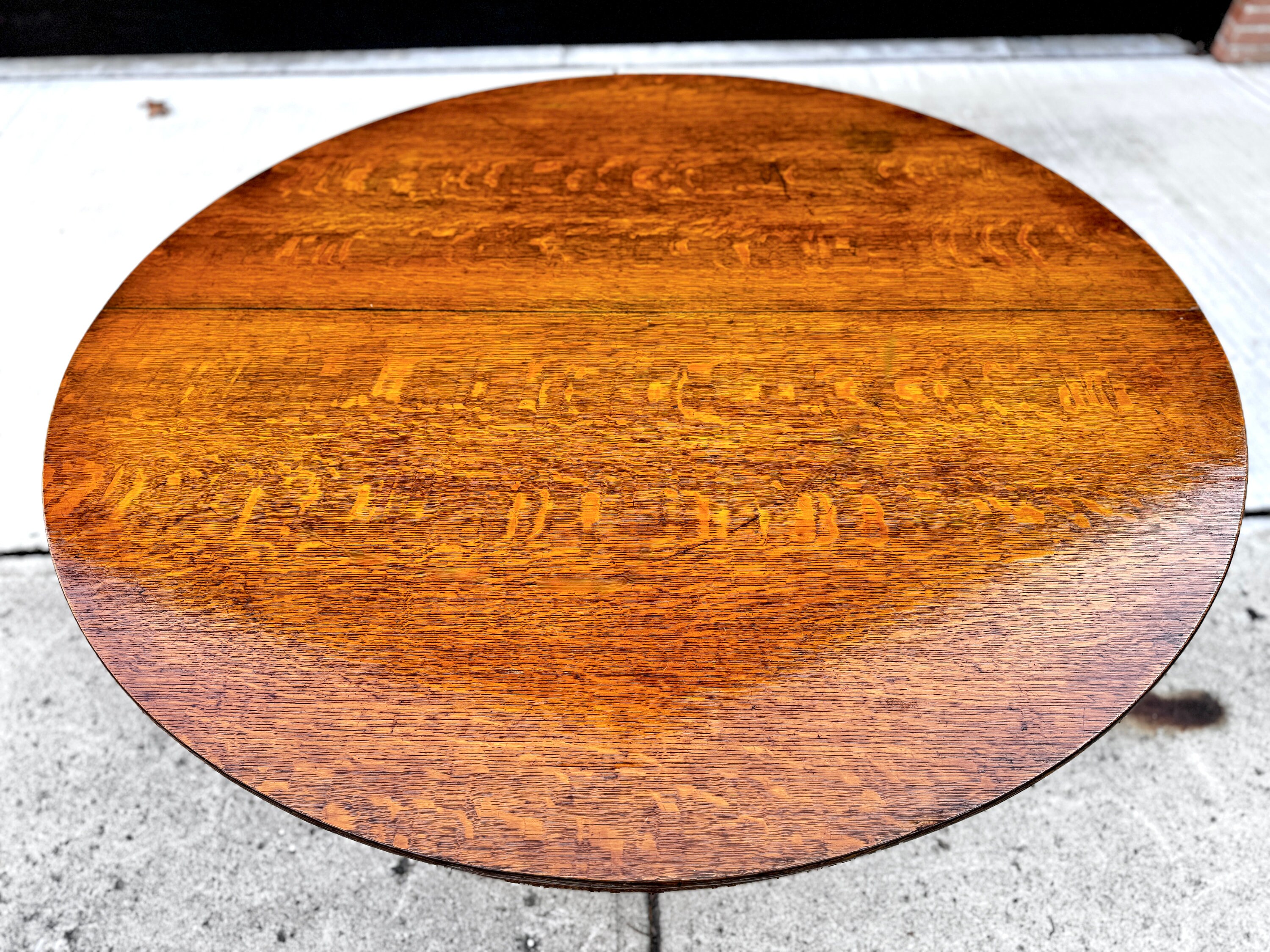 Antique Late 19th Century Tiger Wood Dining Table Claw Feet - Etsy