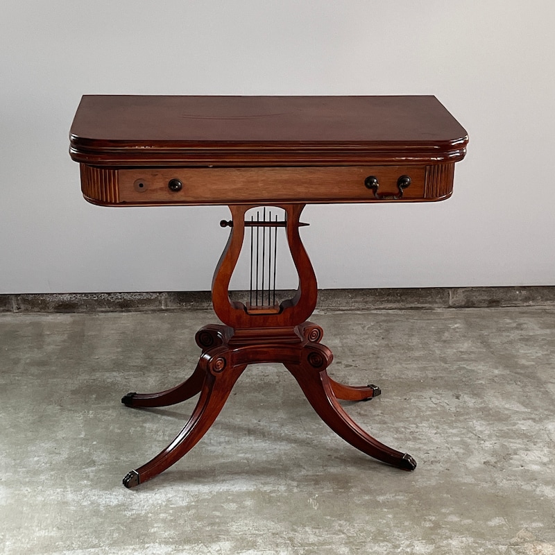 Narrow Antique Game Table - Etsy