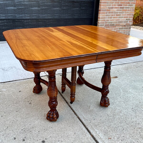 Antique Claw Foot Dining Table - Etsy