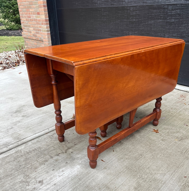 Vintage Cushman Colonial Herman Devries Maple Butterfly Dining Table - Etsy