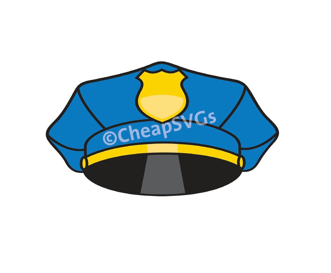 Police Hat SVG & PNG Cut File for Cricut or Sillouette Machines - Etsy