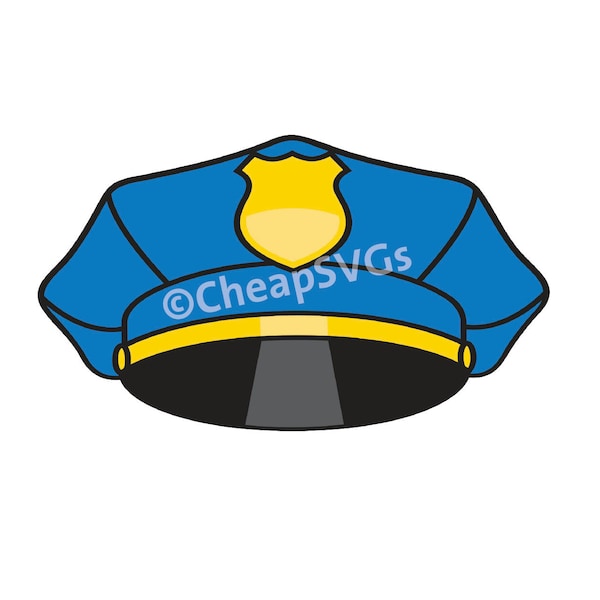 Police Hat Svg - Etsy