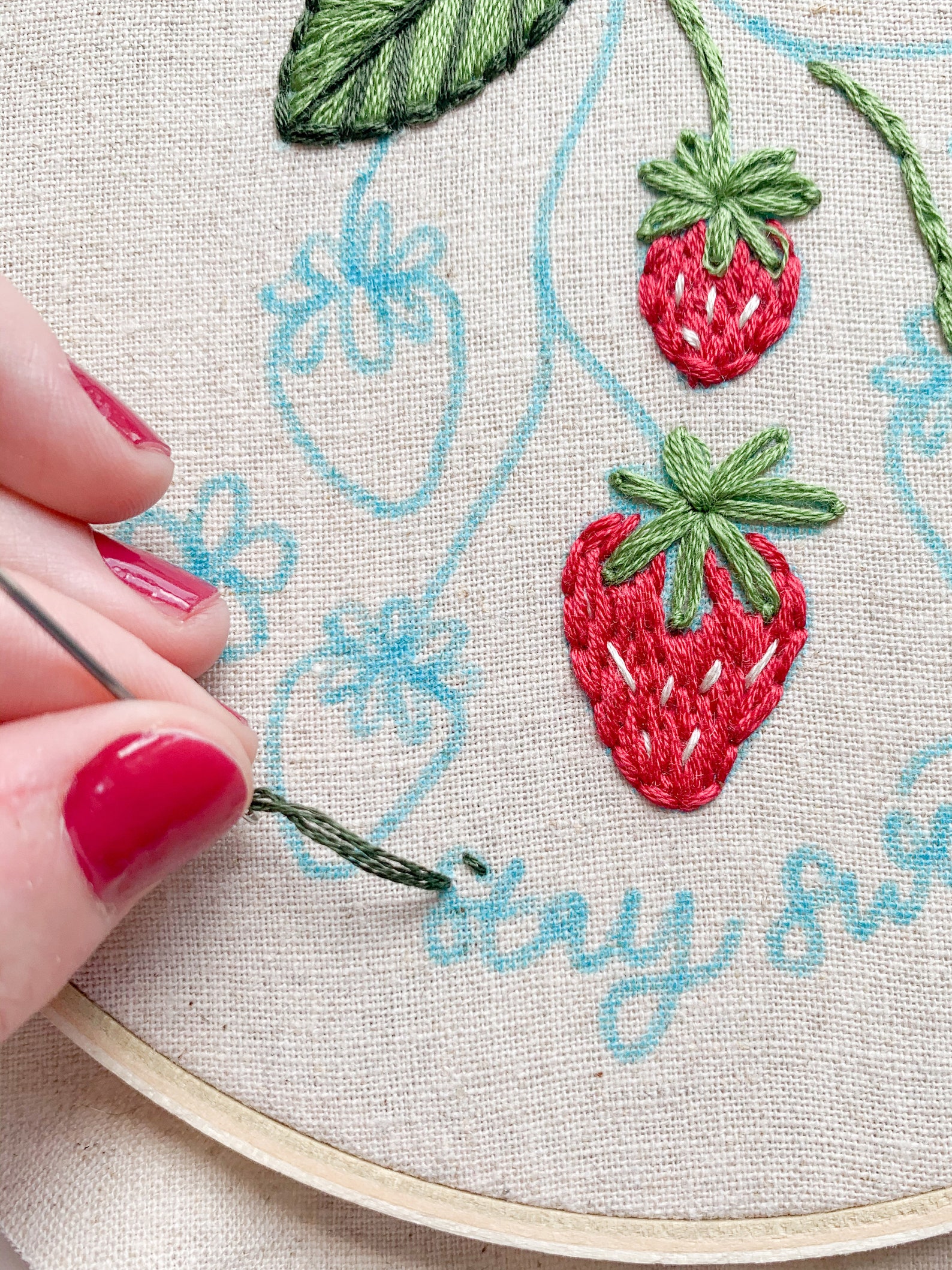 Strawberry Embroidery Pattern Strawberry Embroidery Design - Etsy