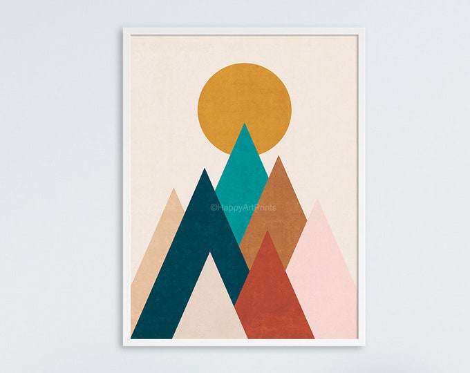 Giclee prints modern minimalist wall art prints by HappyArtPrints