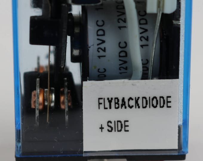 12VDC DPDT Relay With Flyback Diode - Etsy