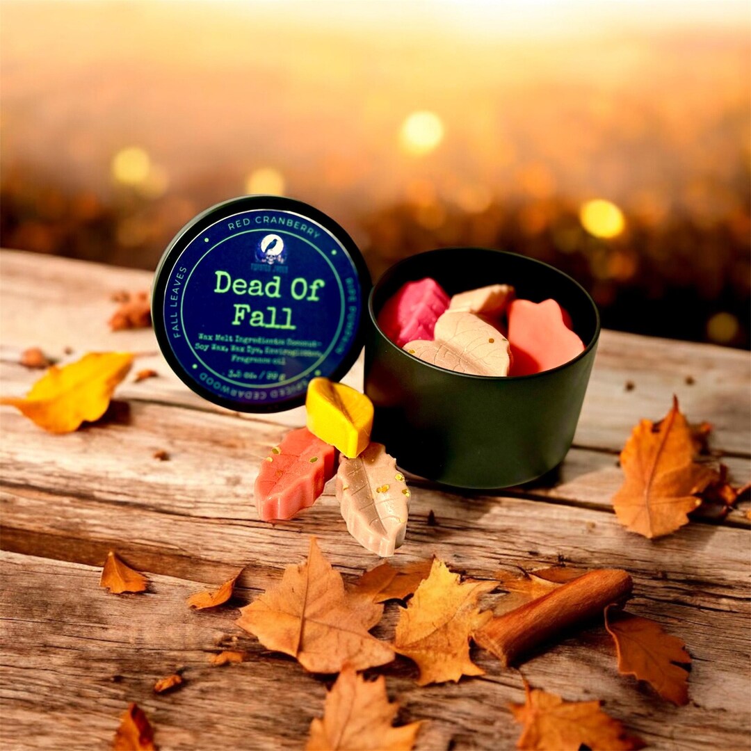 Fall Leaves Wax Melts: Cranberry Pumpkin Scent, Gothic Home Decor - Etsy