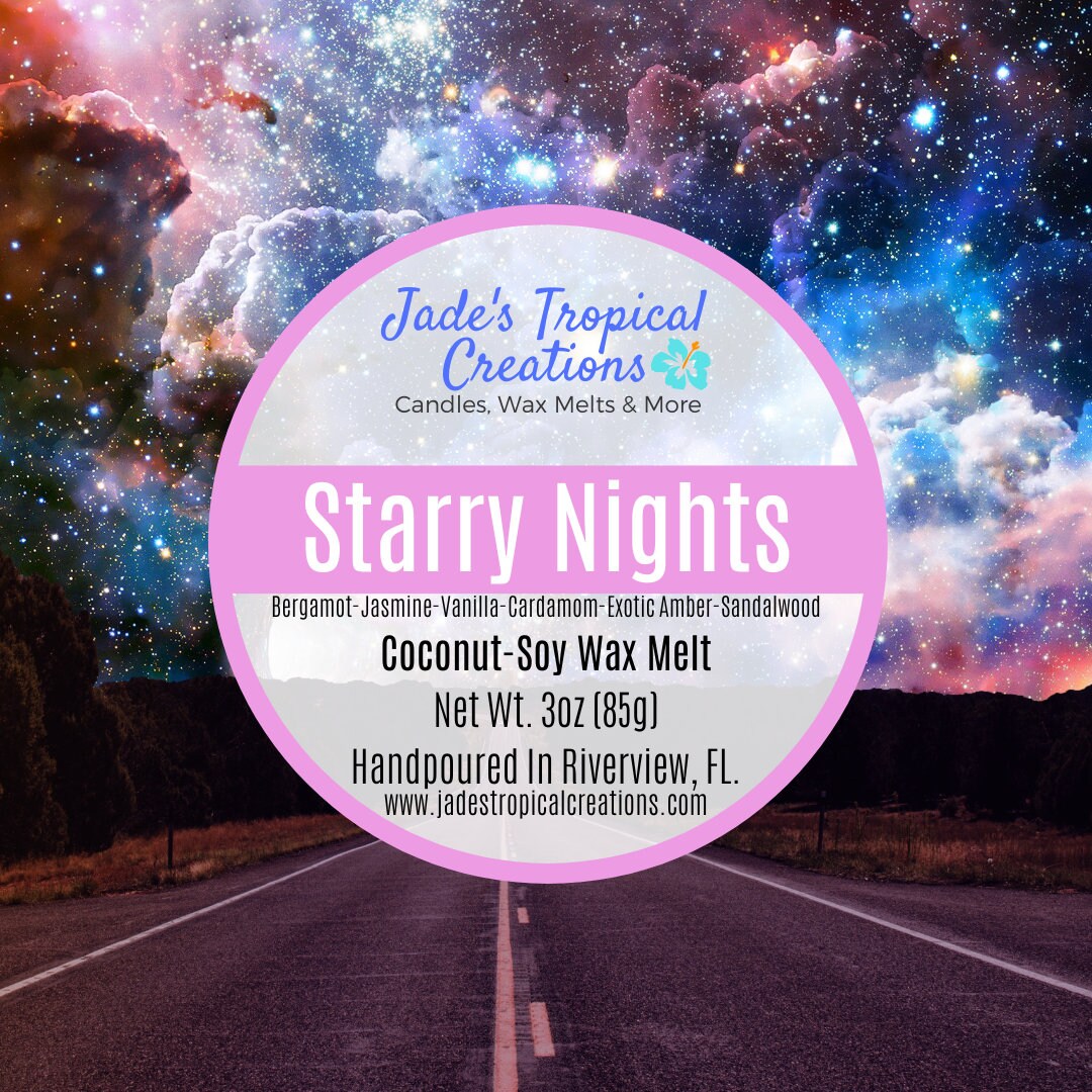 Starry Nights, Galaxy Wax Melt, Celestial Decor, Glitter Wax Melt ...