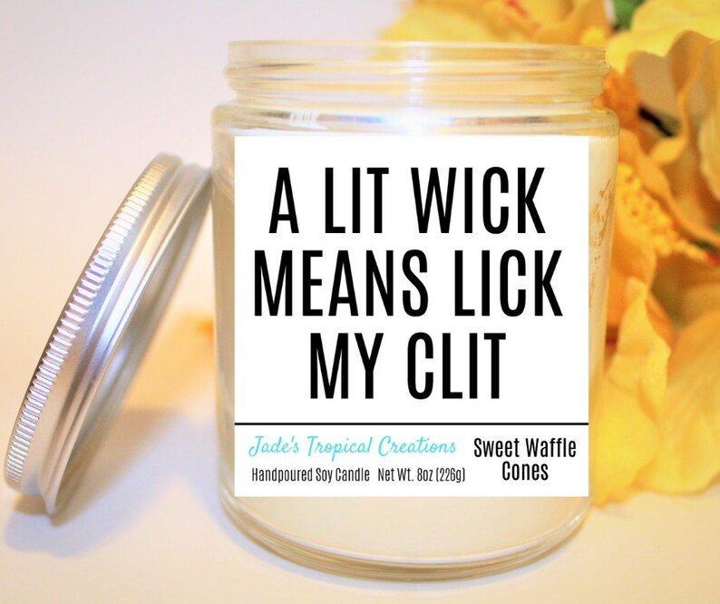 Naughty Gift for Her Lit Wick Means Lick Clit Gift - Etsy
