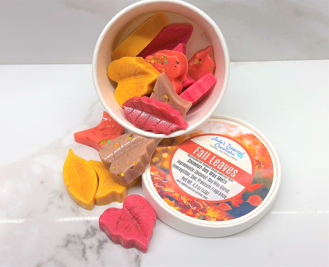 Fall Leaves Wax Melt, Scented Wax Shapes, Earthy Scent, Gift for Her ...