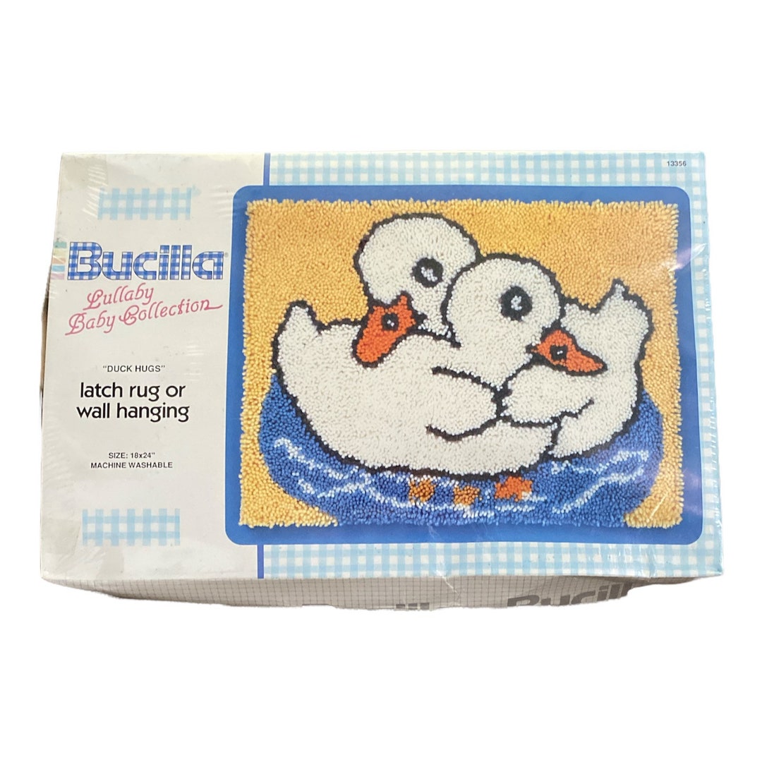 Bucilla Lullaby Baby Collection Duck Hugs 13356 Latch Rug - Etsy